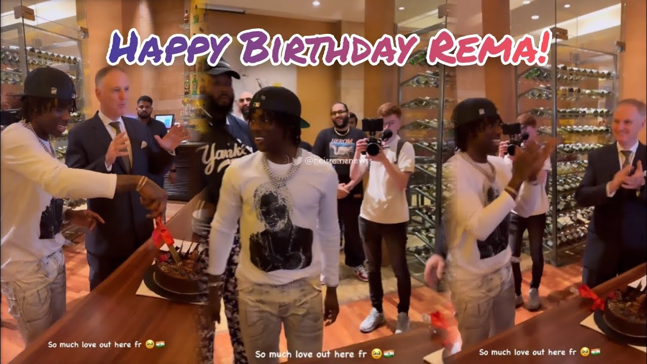 Watch As Rema Celebrate First Birthday In India, Excited & Received ...