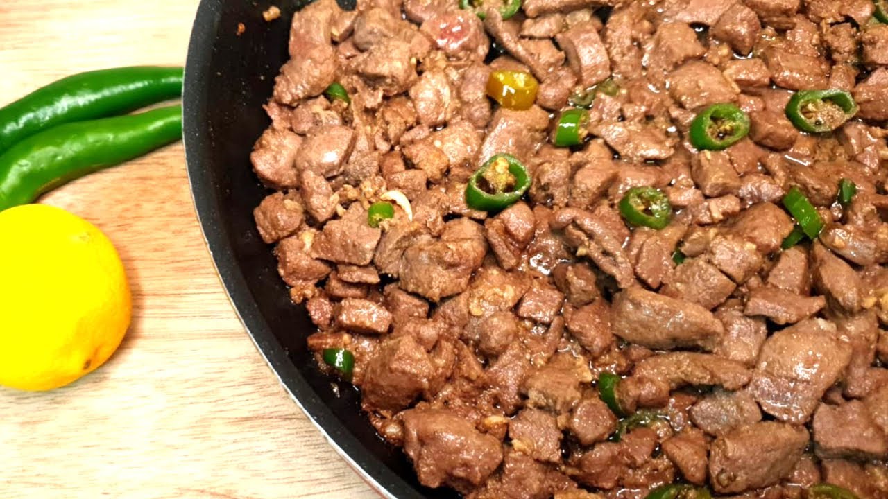 الكبدة الاسكندرانى بطريقتى لون وطعم روووعه - Egyptian Alexandrian Liver ...