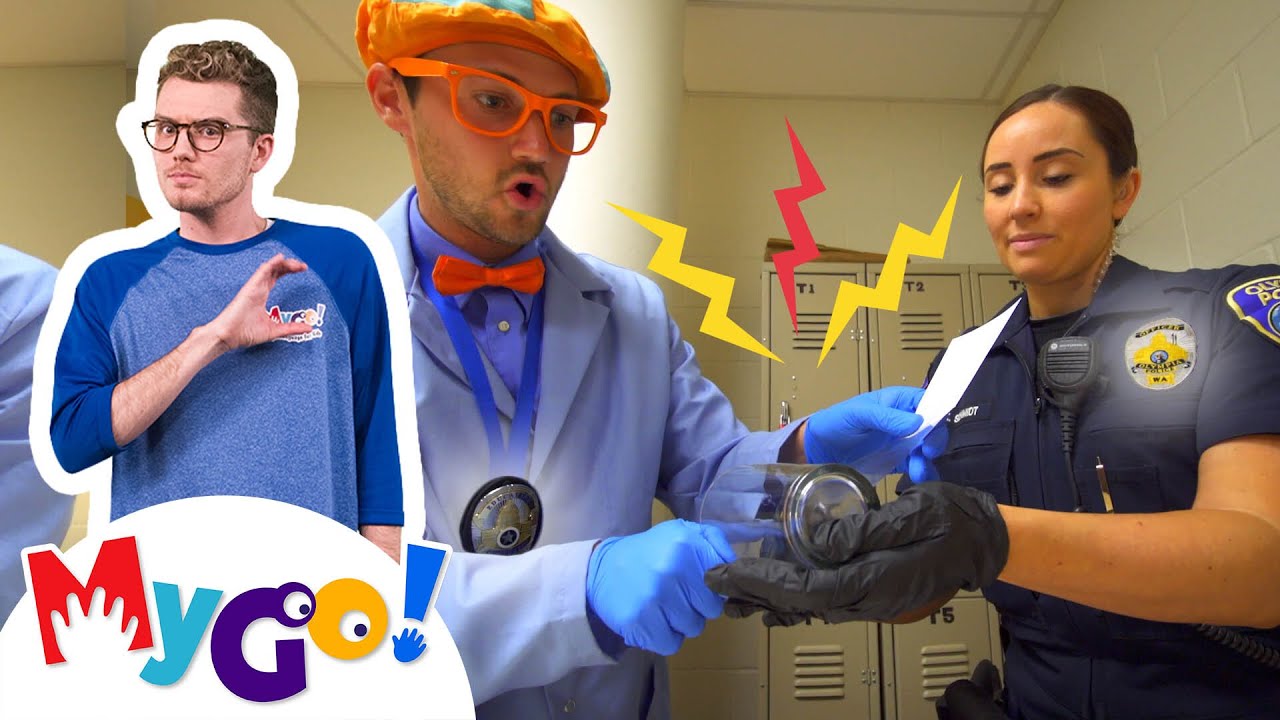 Detective Blippi | MyGo! Sign Language For Kids | Blippi - Kids ...