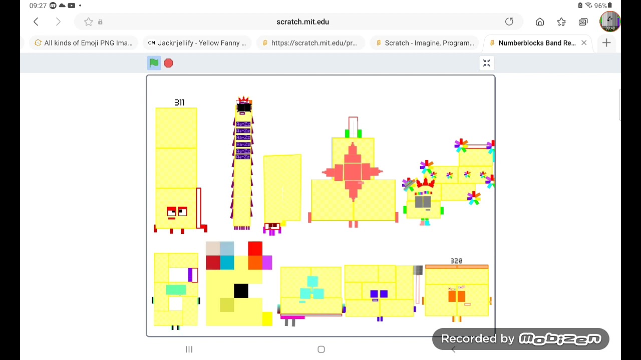 numberblocks band retro 311 - 320 ( each sound ) - YouTube