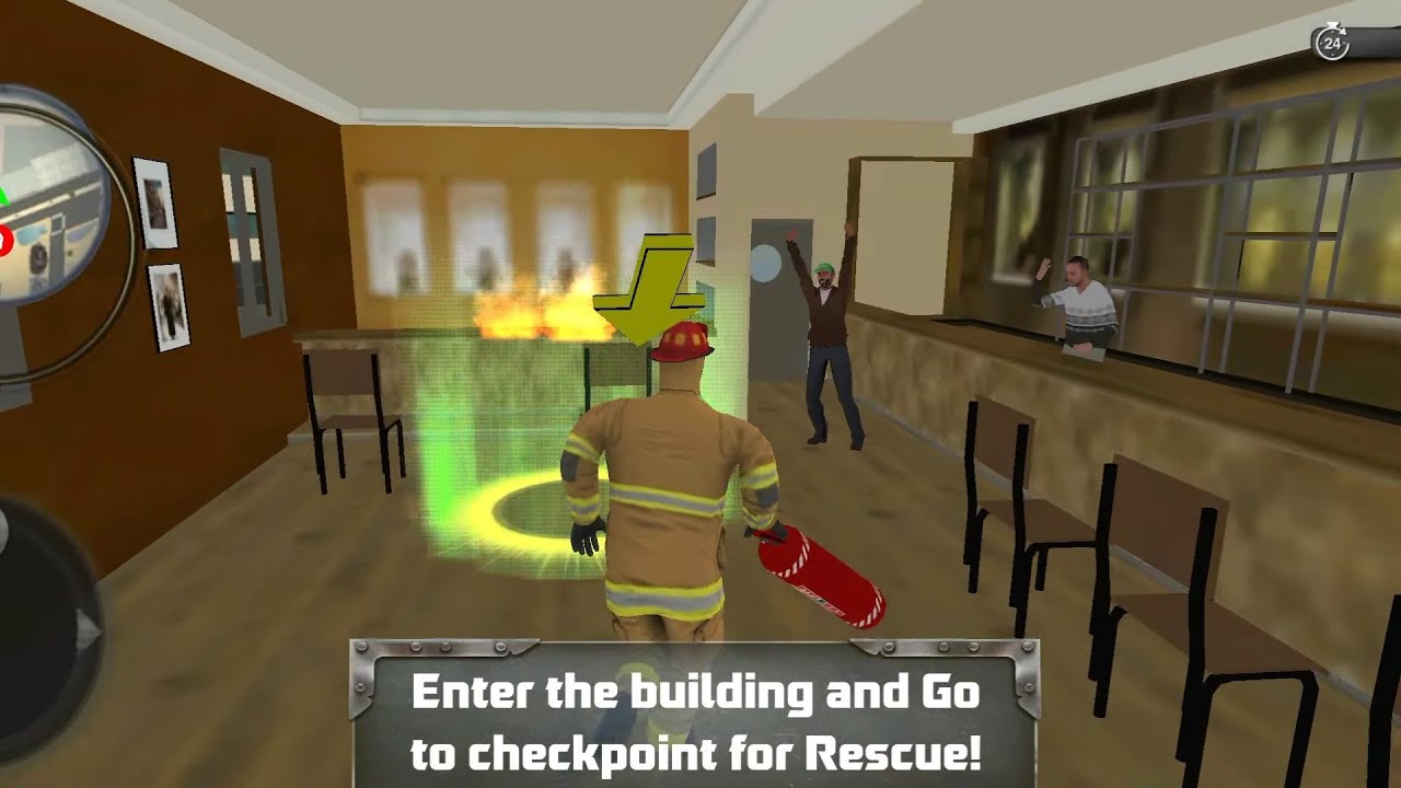 Fire fighter rescue 3D Android game #2🔥||Ny city firefighter simulator ...