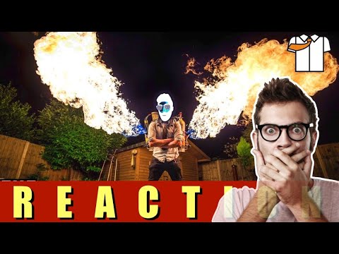 ColinFurze FIRE BREATHING BACKPACK Self REACTION - YouTube