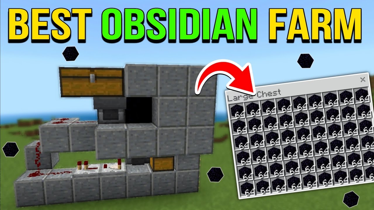 BEST 1.20 OBSIDIAN FARM in Minecraft Bedrock/Java/Xbox/PS4/Windows/PC ...