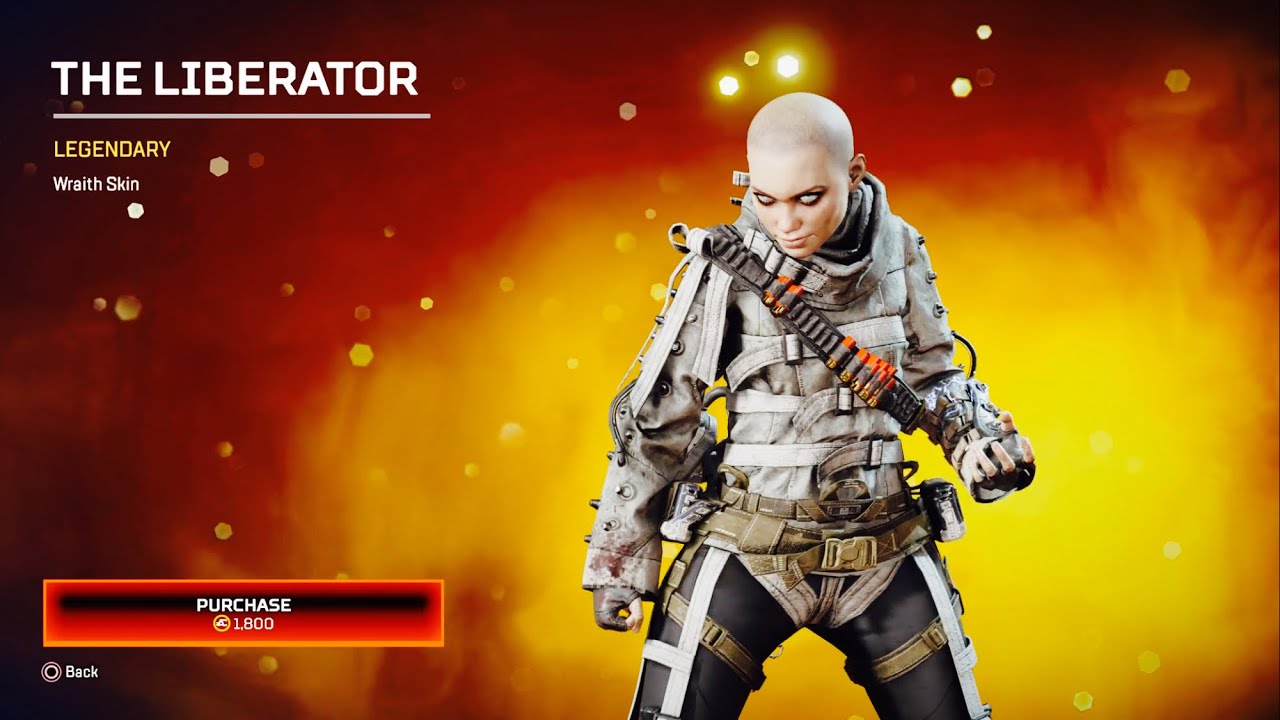 Apex legends item shop The Liberator WRAITH Legendary Skin - YouTube