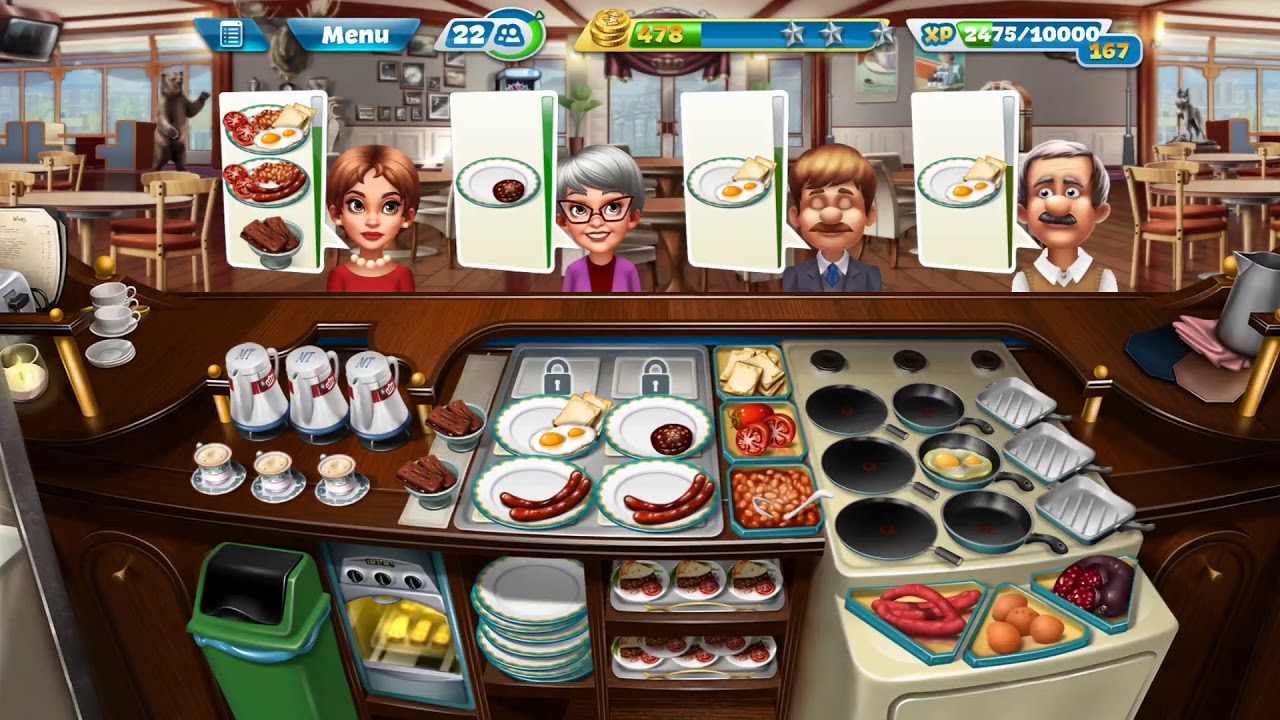 Cooking Fever Day 645 Breakfast Cafe - YouTube