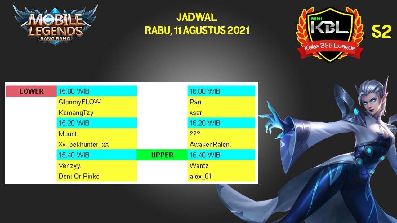 UPPER BRACKET DAY 9 & LOWER BRACKET DAY 7 Mini KBL ML Season 2 Mobile Legends: Bang Bang - YouTube