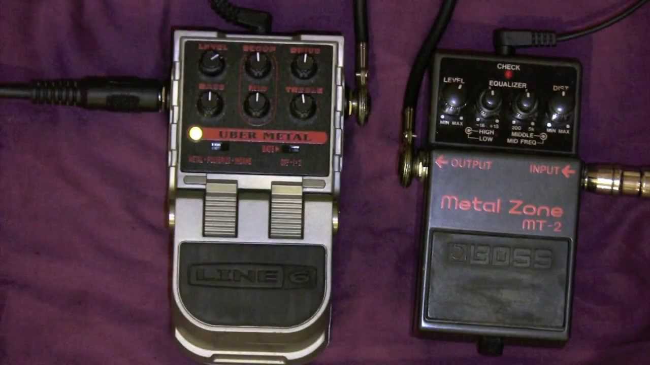 Line 6 Uber Metal Vs Boss Metal Zone In E Standard With Passive Pickups ...