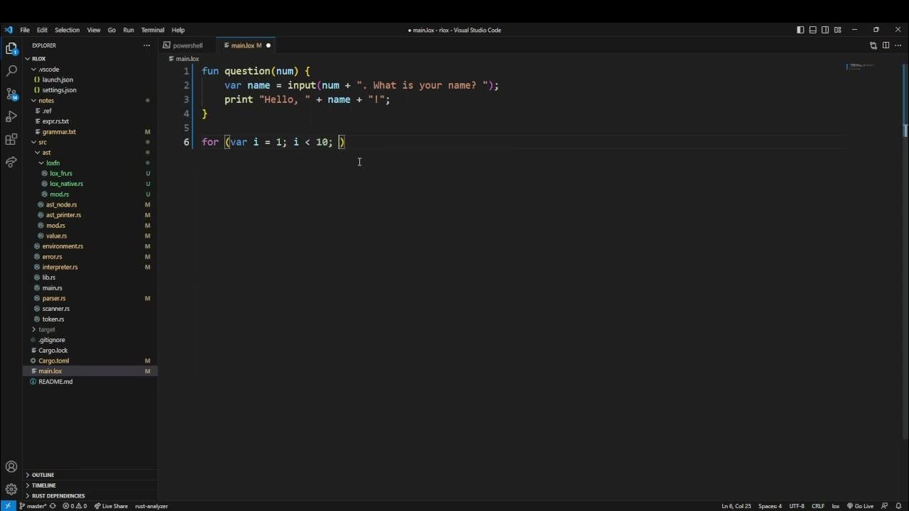 Lox in Rust Demo -- Functions! - YouTube