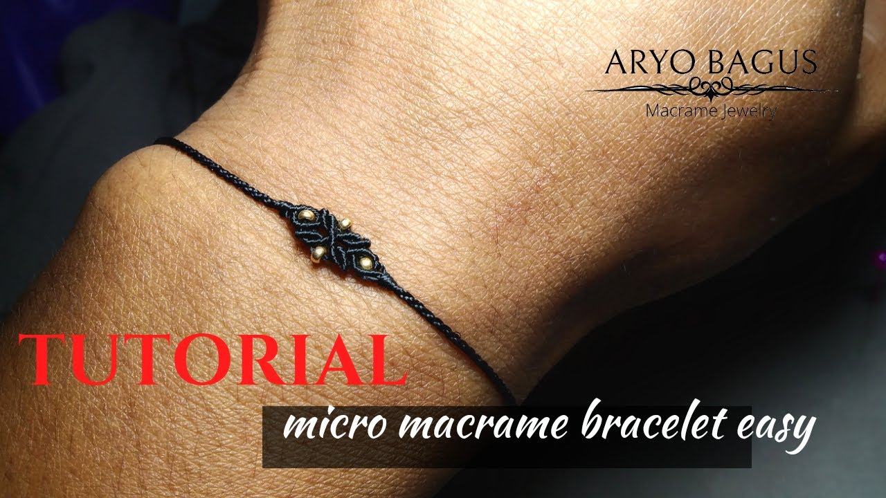 micro macrame bracelet tutorial #macramebracelettutorial #friendshipbracelet - YouTube