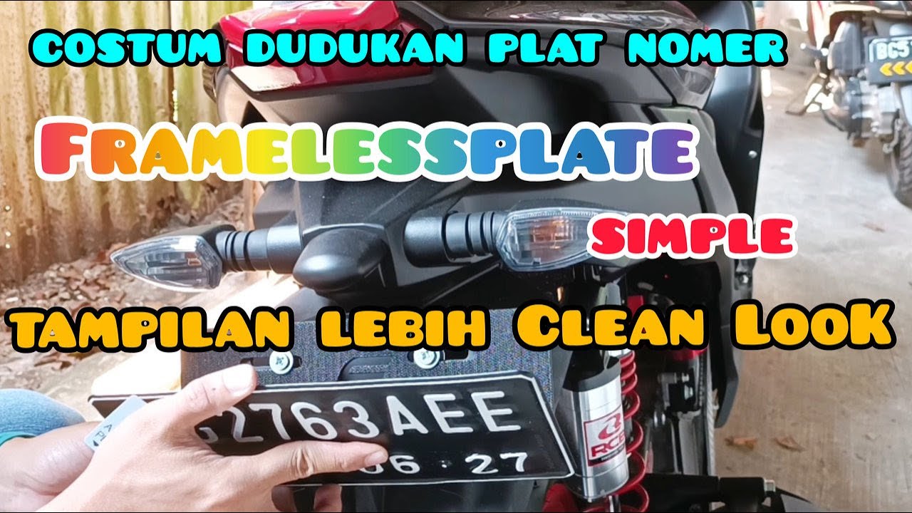 AEROX 2022 !! MODIF SIMPLE AEROX CONNECTED DUDUKAN PLAT NOMOR ...