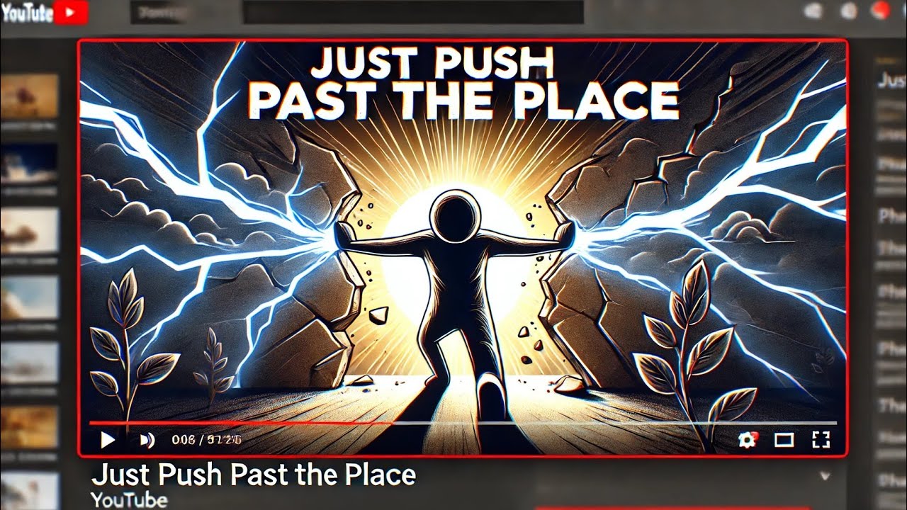 Just push past the place of resistance (JUST PUSH PASS HERE) - YouTube