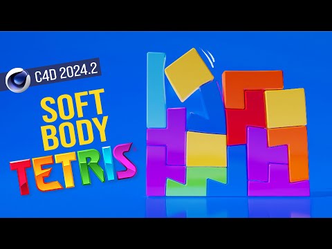 Soft Body Tetris Tutorial C4D 2024.2 #c4d #tetris #softbody - YouTube