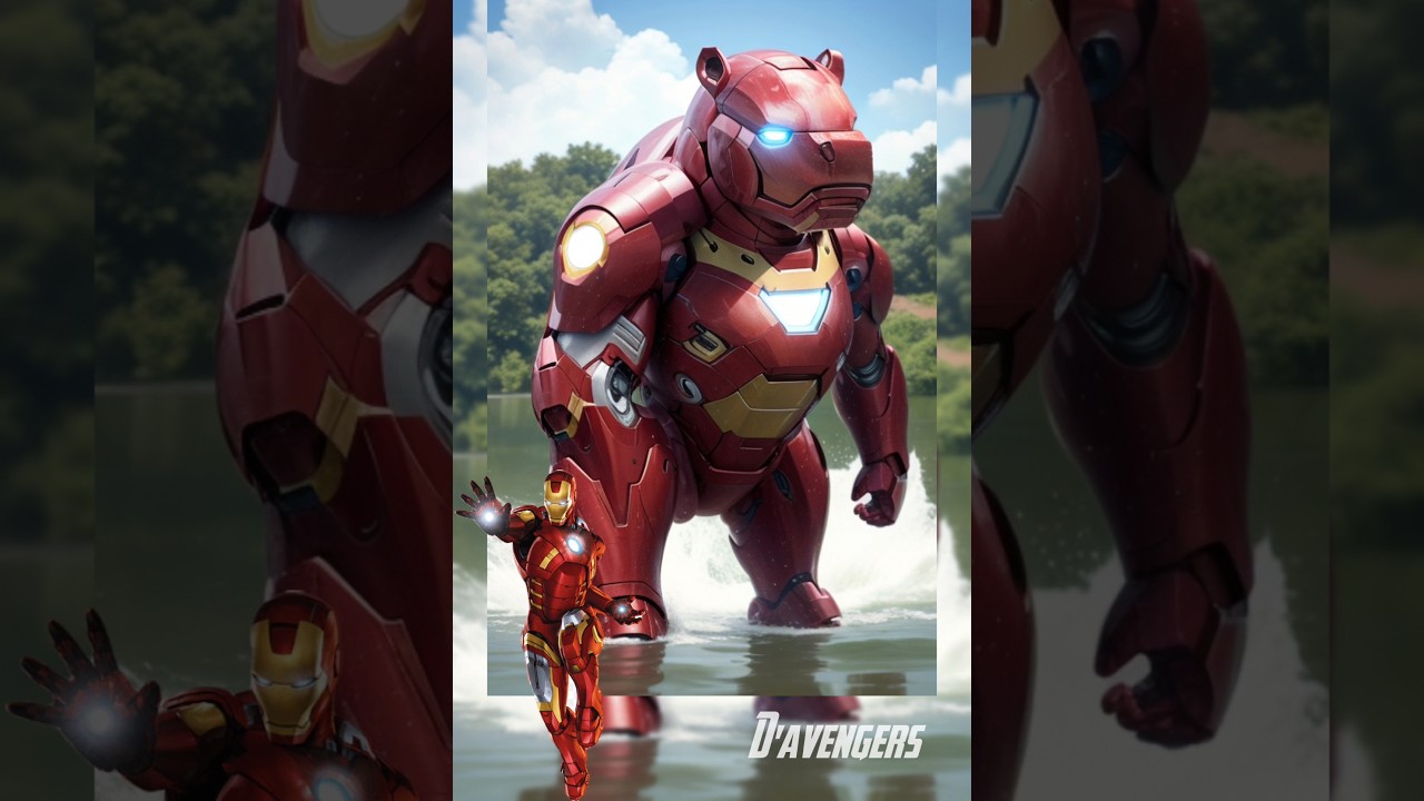 Superheroes as hippopotamus 💥 All character #avengers #marvel #dc # ...