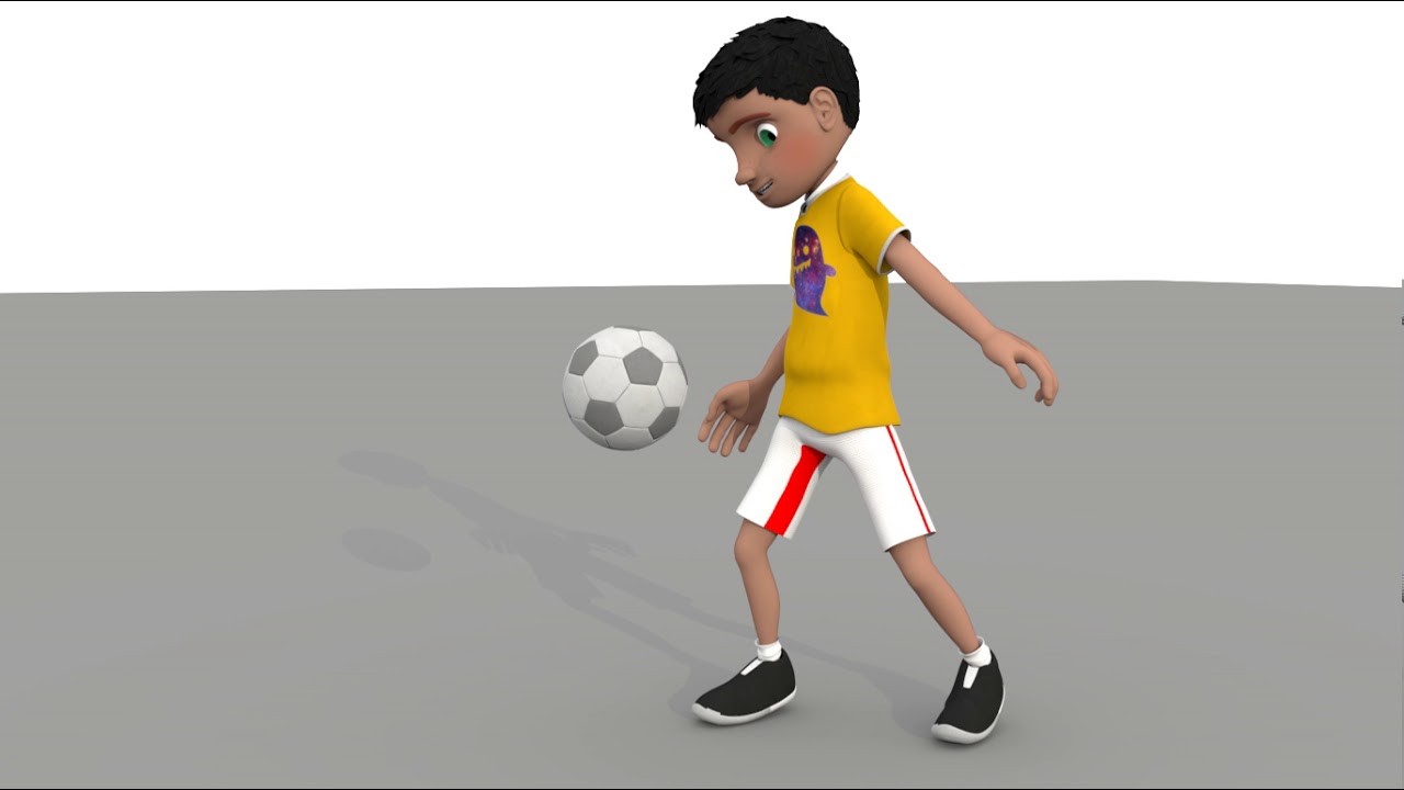 Soccer Kid 3D Animation - YouTube
