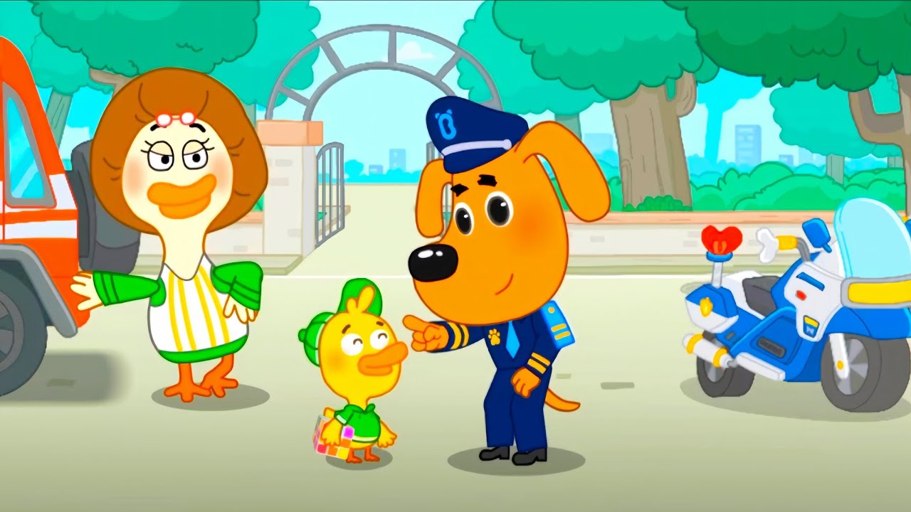 Safety Sheriff Labradors The Cartoon #4 Help Sheriff Doberman Dog to ...