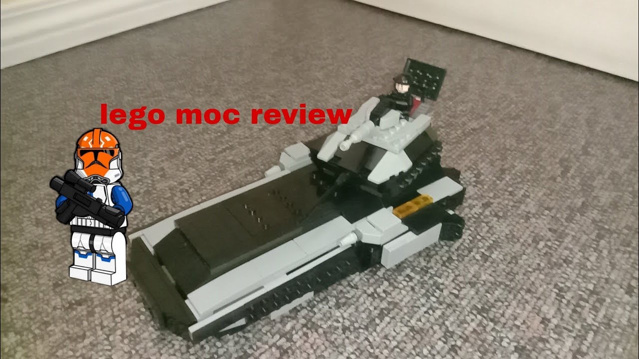 custom lego futuristic tank review - YouTube