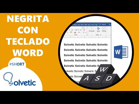 ⬛ Como PONER NEGRITA en WORD con el Teclado #Shorts - YouTube