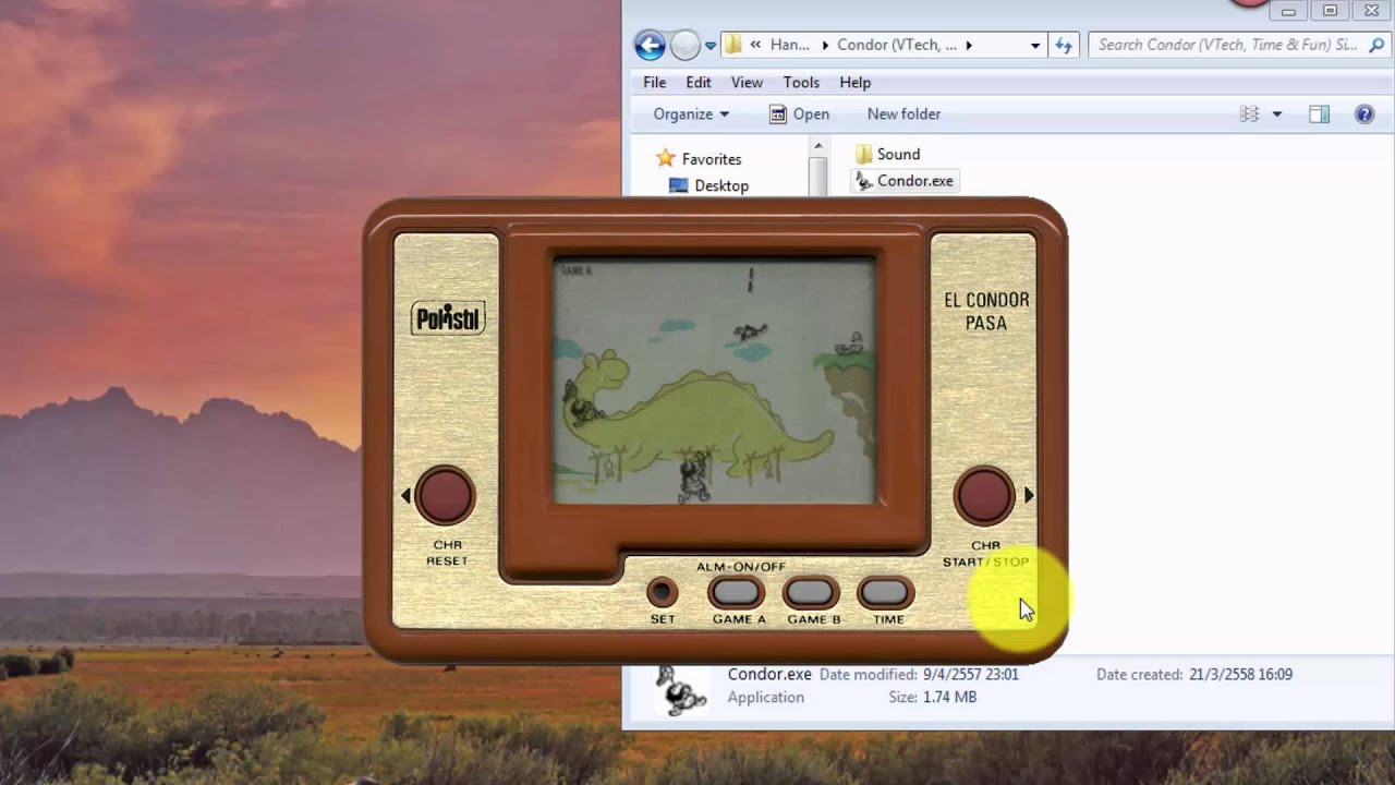 Handheld Game & Watch Condor VTech Simulator - YouTube