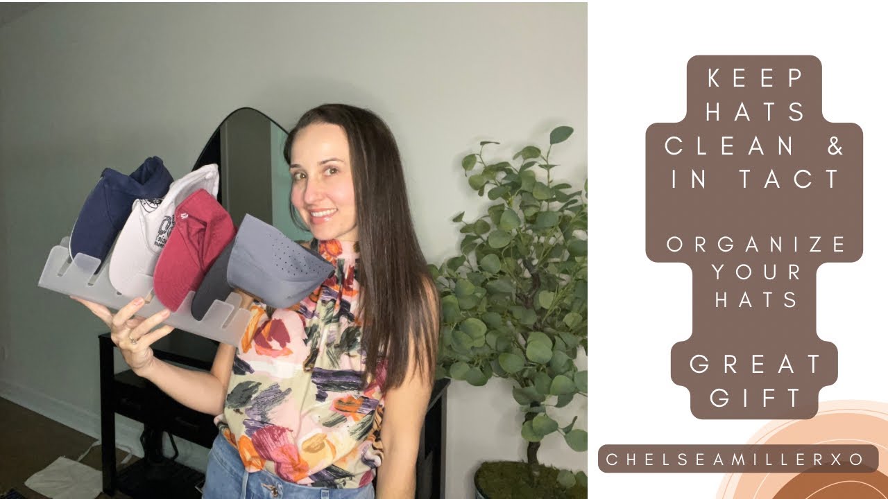 Hat holder and organizer- keep hat shape prevent bending - YouTube