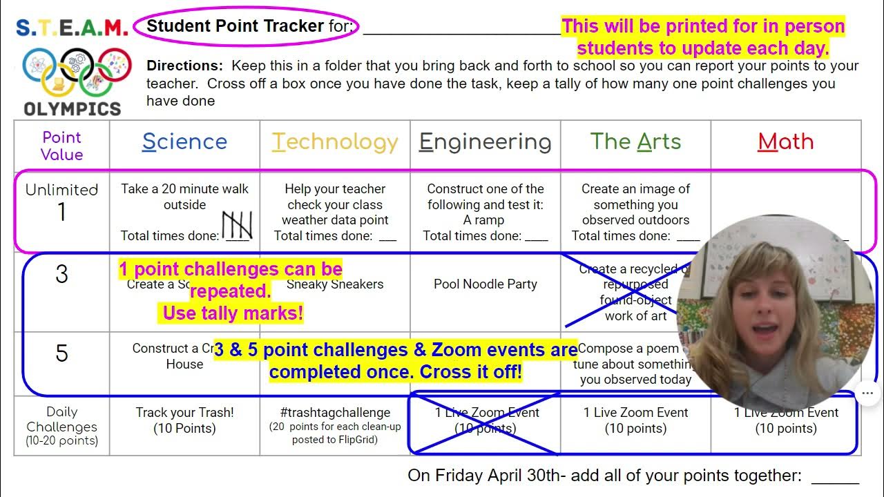 Student Point Tracker - STEAM Olympics - YouTube