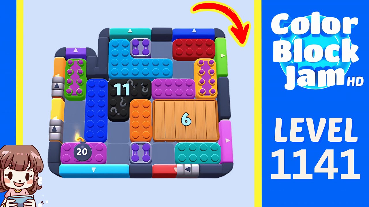 Color Block Jam Level 1141 Solution Walkthrough - YouTube