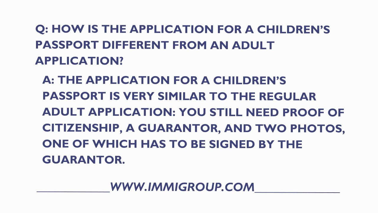 How Is The Application For A Canadian Children s Passport Different how-is-the-application-for-a-canadian-children-s-passport-different