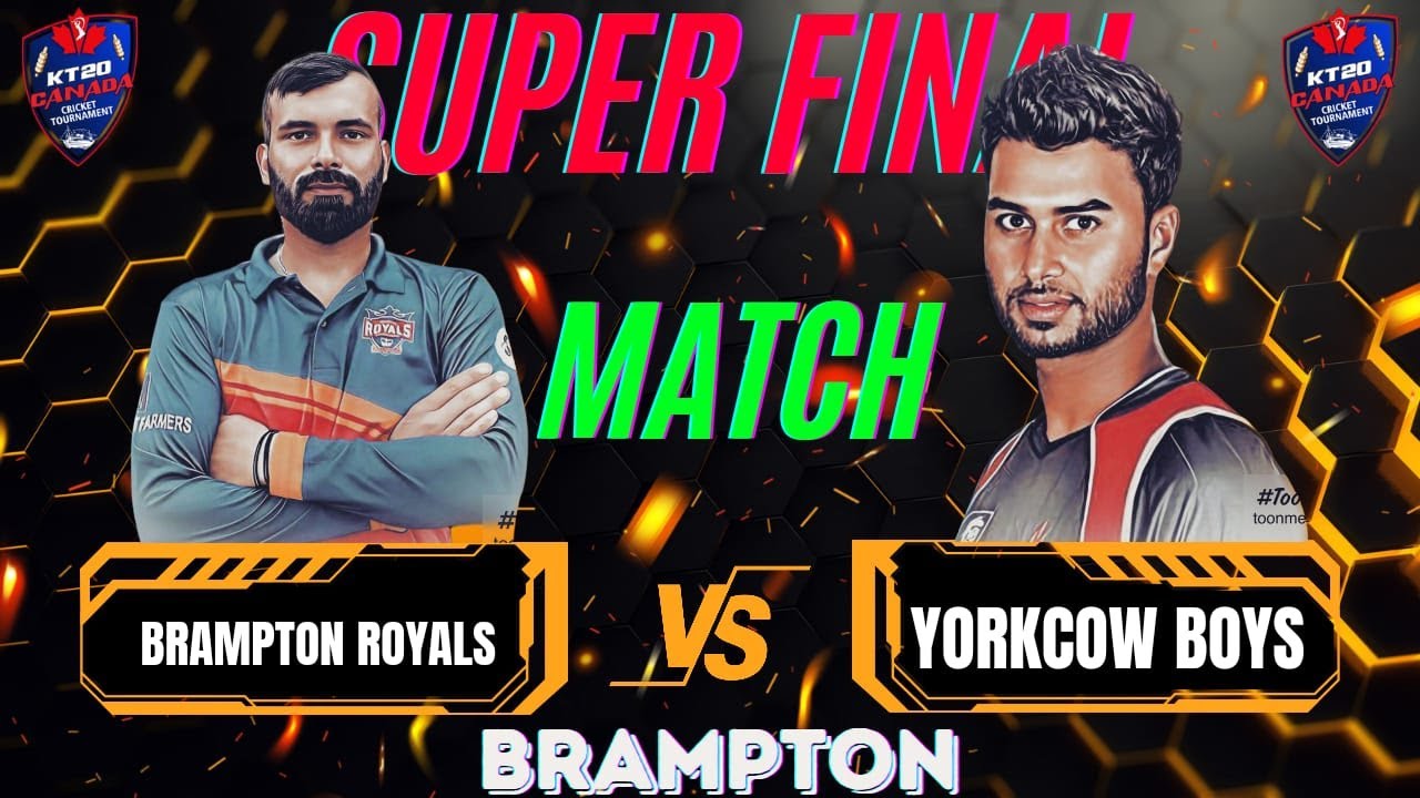 FINAL GAME BRAMPTON ROYALS VS YORK COWBOYS #KT20 Season 6 Live from ...