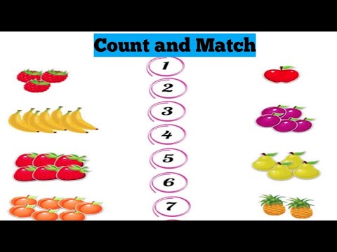 123 match the numbers | lkg ukg math worksheet | Learn 123 numbers for ...
