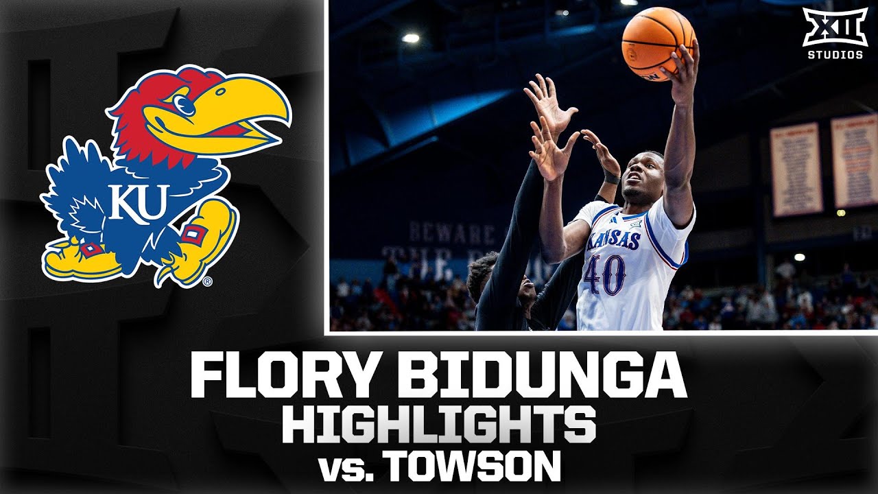 Flory Bidunga Highlights vs. Towson - YouTube