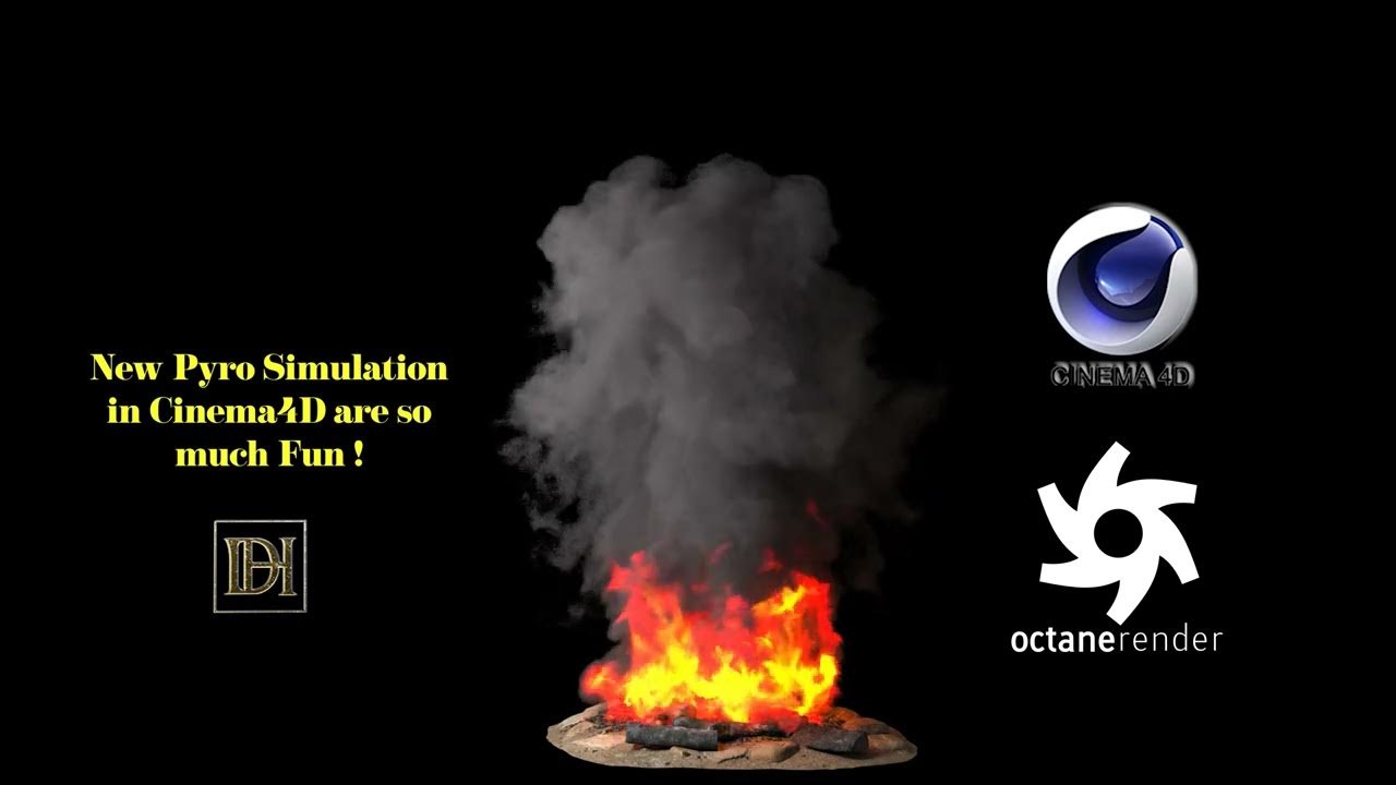 NEW PYRO SIMULATION CINEMA4D 2023 + Octane Render - YouTube