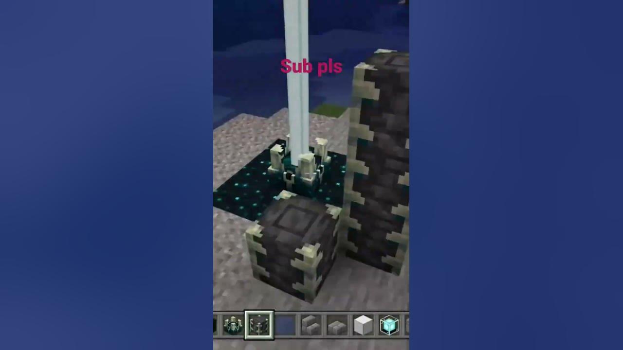 Sculk Beacon And Tower Build In Minecraft Youtube