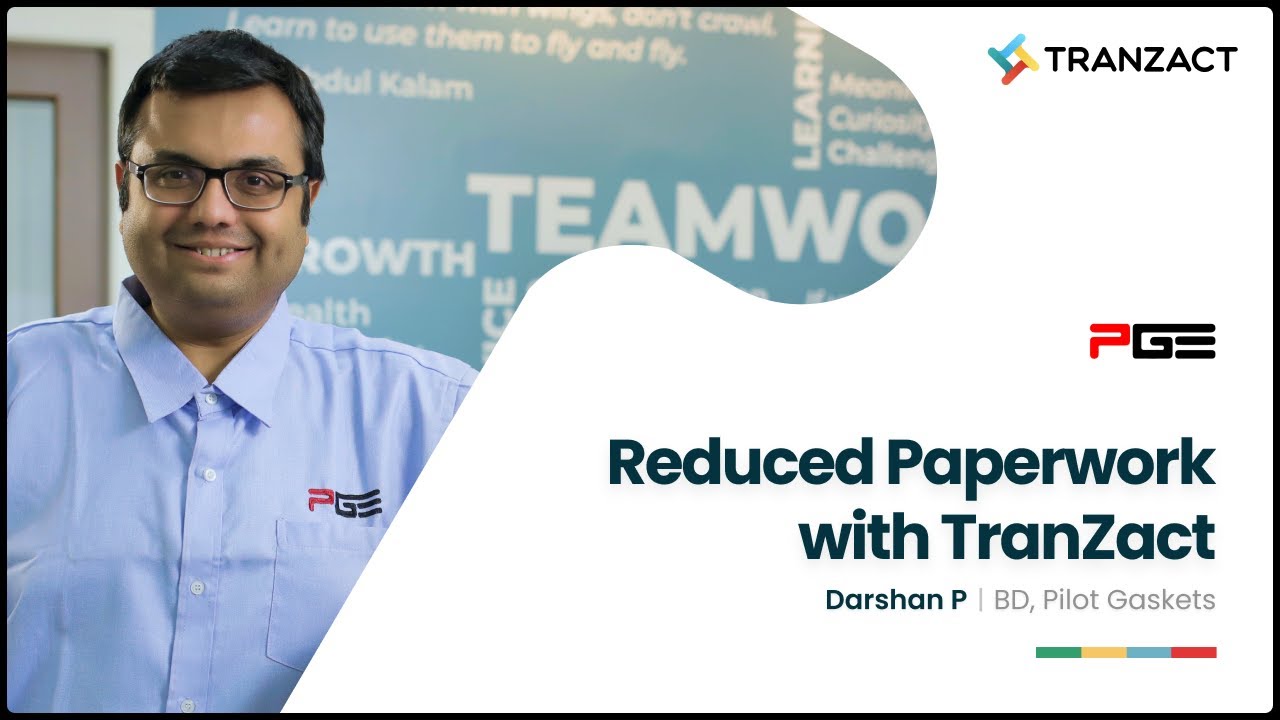 Reduced Paperwork for Manufacturers | Pilot Gaskets X TranZact - YouTube