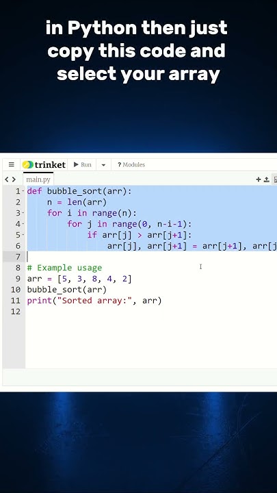 How To Make A Sorting Algorithim In Python Python Sortingalgorithms