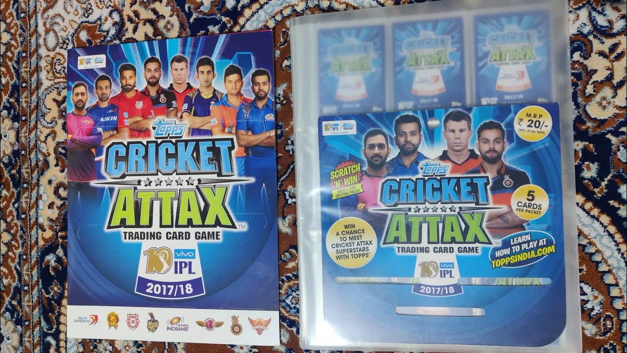 Cricket Attax IPL 2017/18 by Topps India - Complete Set. - YouTube
