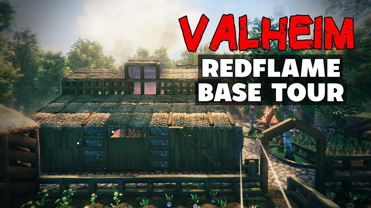 Valheim Redflame Base Tour - YouTube