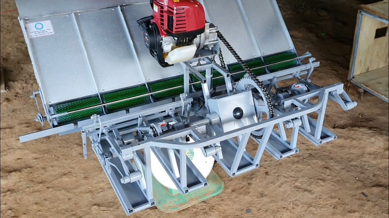 unboxing and installing the rice transplanter machine #machine # ...