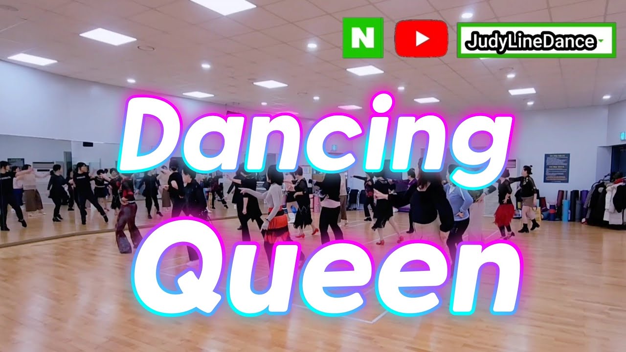 Dancing Queen linedance / 댄싱퀸라인댄스 / Absolute Beginner / Beginner / 초급라인댄스 - YouTube