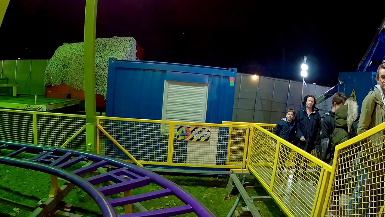 (Onride) Buwalda Alpine Spinning Coaster - Winter Wonderland 2017 - YouTube