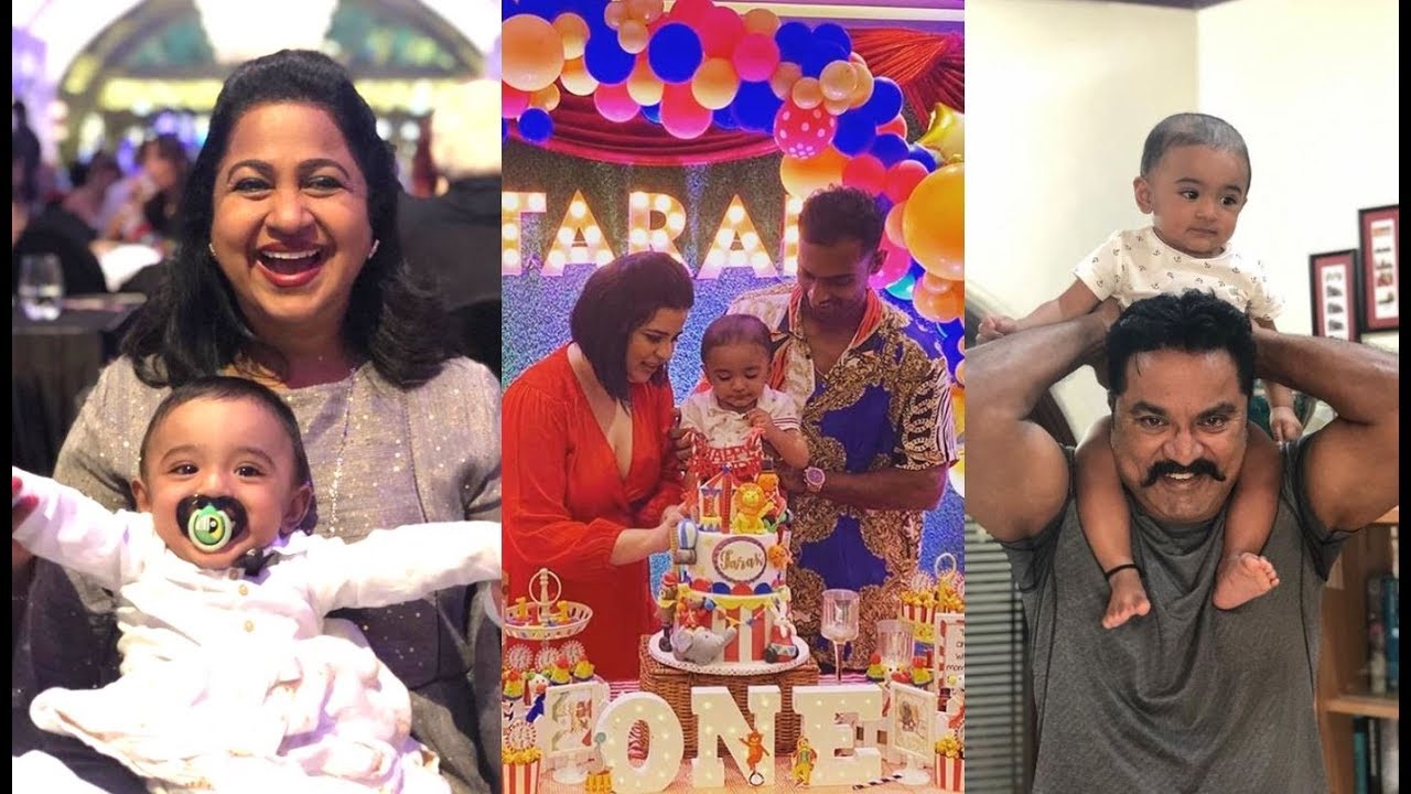 Radhika Sarathkumar Grandson Tarak 1st Birthday Celebration | Rayane ...