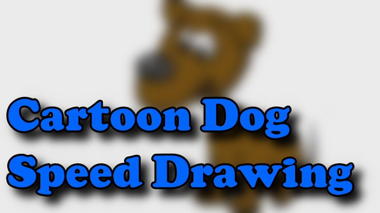 Cartoon Dog Speed Drawing with Corel Painter/ Wacom Drawing Tablet ...