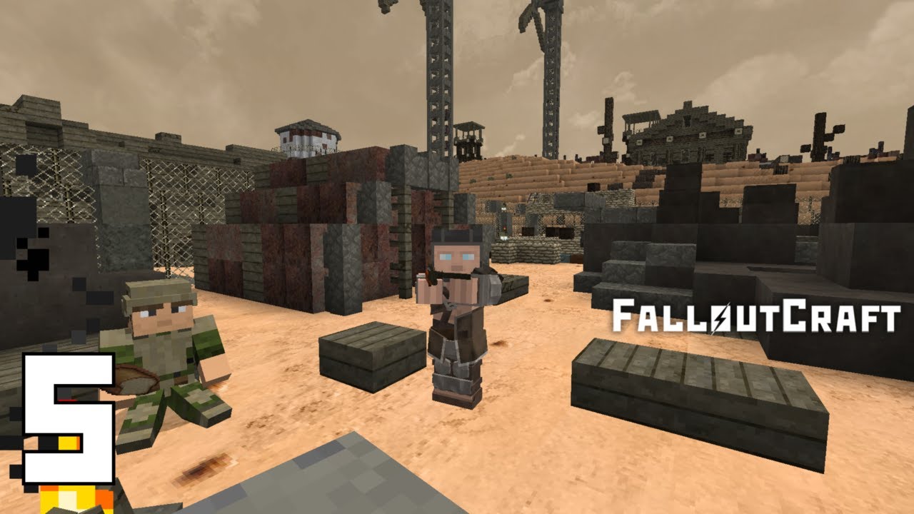 Falloutcraft #5 | Забрал пистолет из убежища | Купил себе винтовку - YouTube