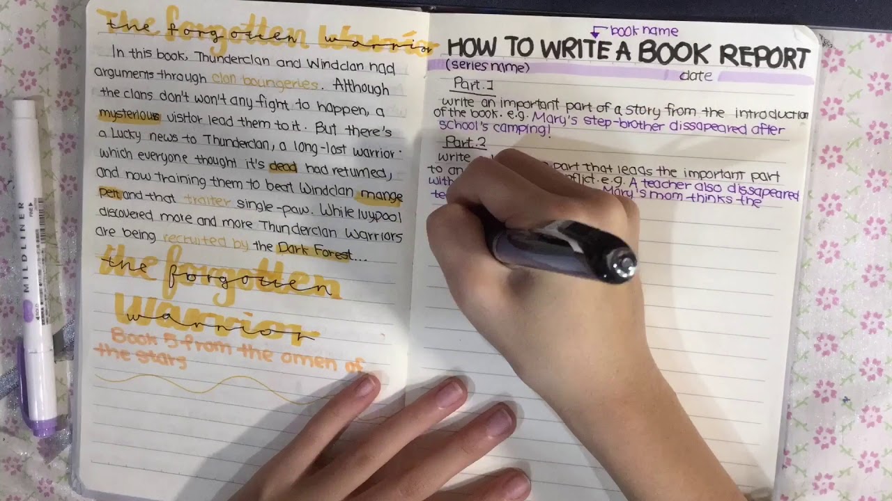 How to write a Book Report - YouTube