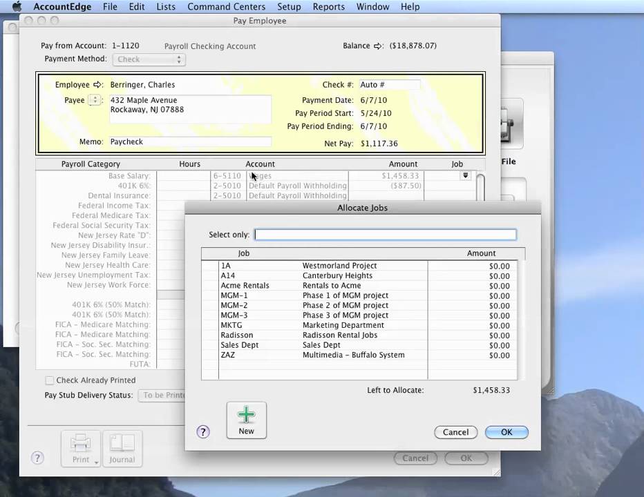 How to Split Jobs in Payroll - YouTube