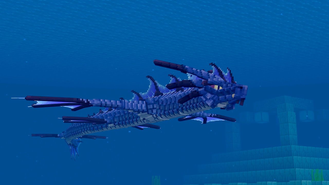 Leviathan Battle in Minecraft Boss Expansion - YouTube