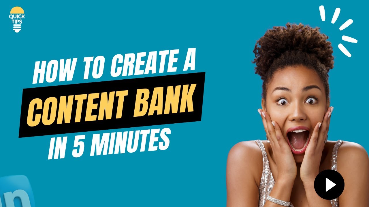 How To Create An Actionable Content Bank! - YouTube