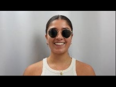 Woman model wearing Ray-Ban RB3447 001 Sunglasses - YouTube