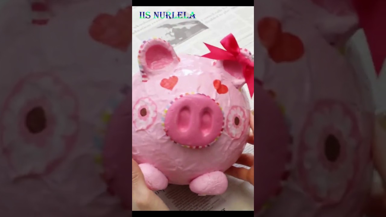 DIY PIG MONEY BOX - YouTube