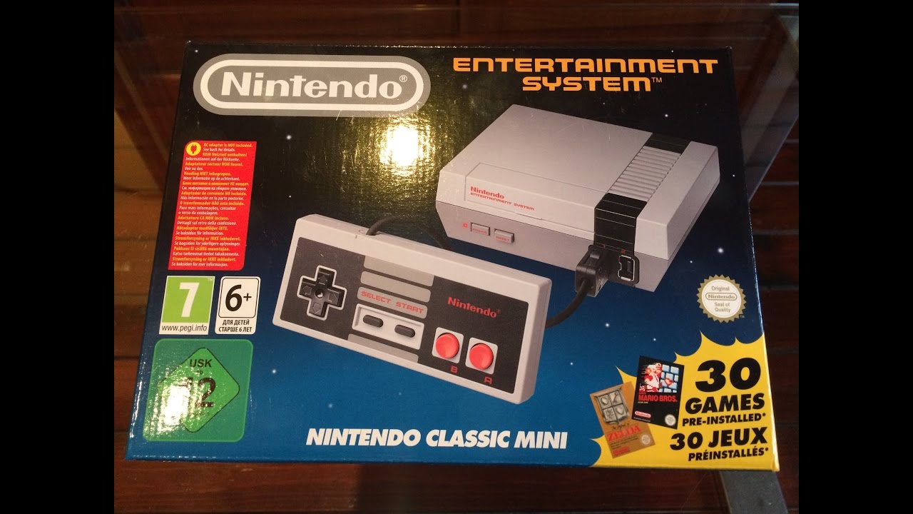 NES Classic Mini Unboxing + Gameplay - YouTube