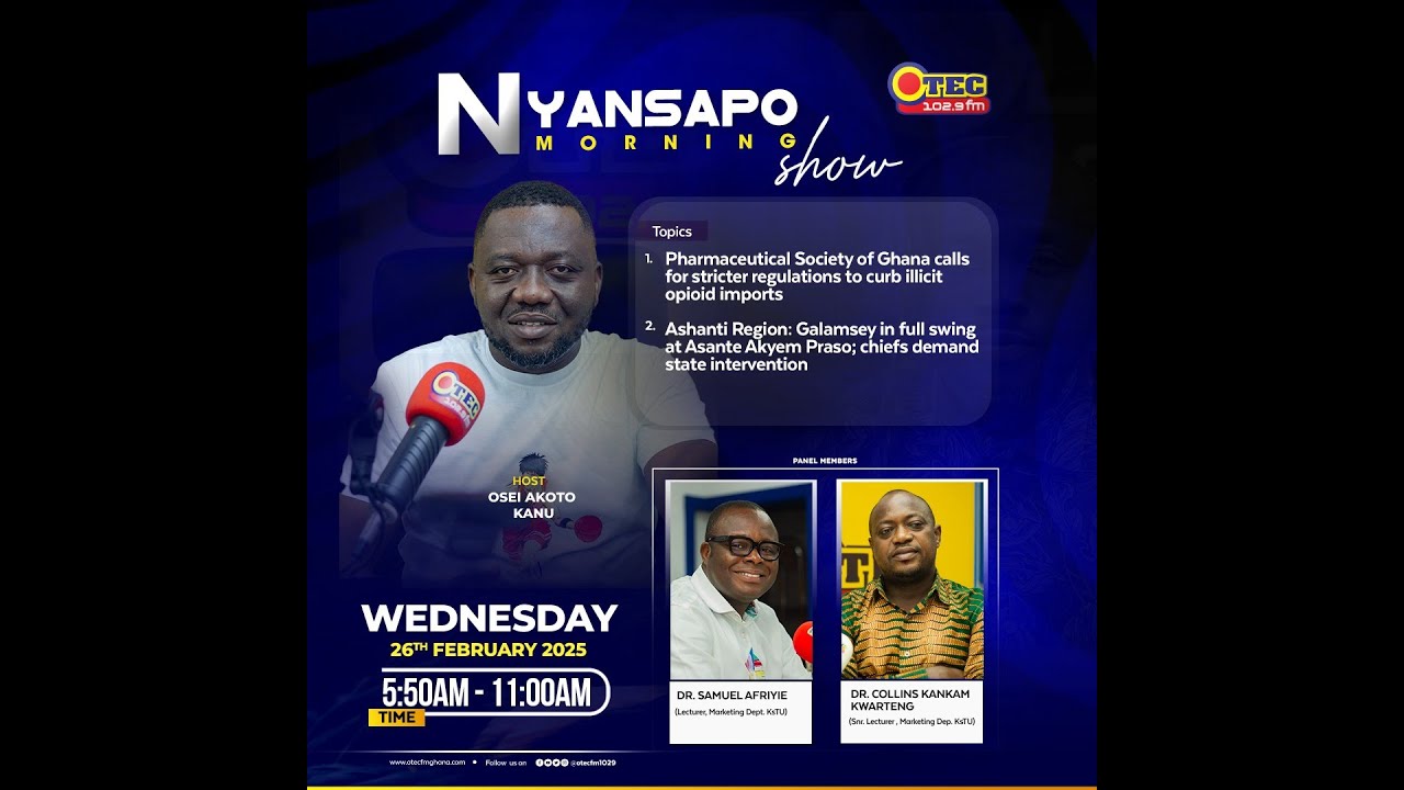 NYANSAPO (((LIVE)) WITH ISAAC OSEI AKOTO (KANU) ON OTEC 102.9FM - YouTube