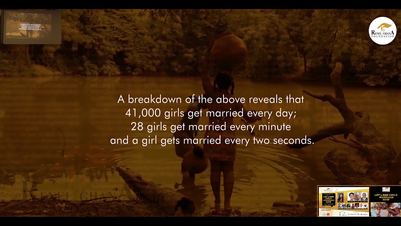 CHILD MARRIAGE DOCUMENTARY LAUNCH BY HON. CYNTHIA MORRISON, RENEL GHANA ...